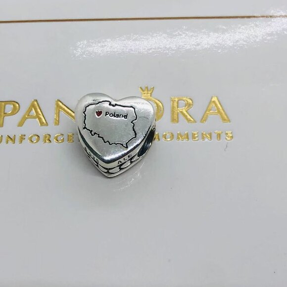 Pandora | Jewelry | Pandora Poland Map Exclusive Heart Bead Charm ...